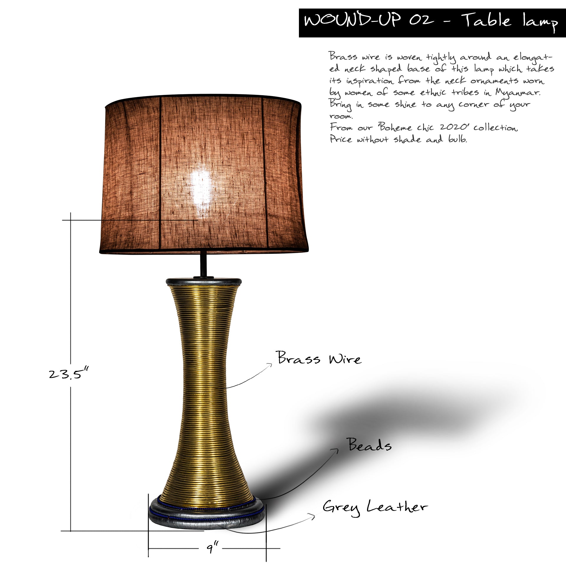 'KAYAN-02' - Table Lamp – Portside Cafe